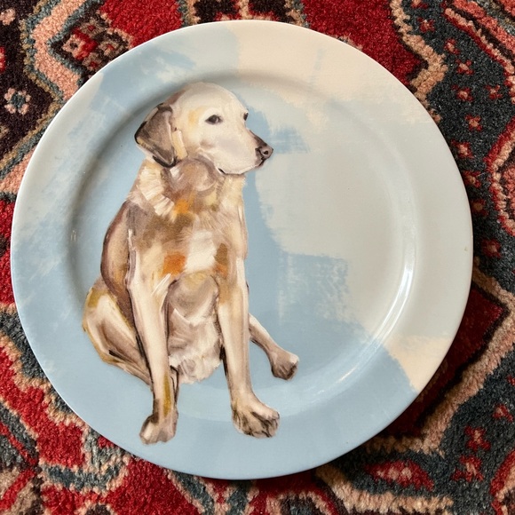 Anthropologie | Dining | Anthropologie Dog A Day Sally Muir Yellow Lab ...